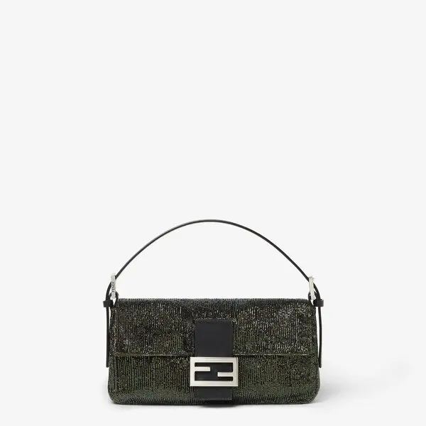 Fendi Baguette® 26424 Bag With Iridescent Bead Embroidery - [green]